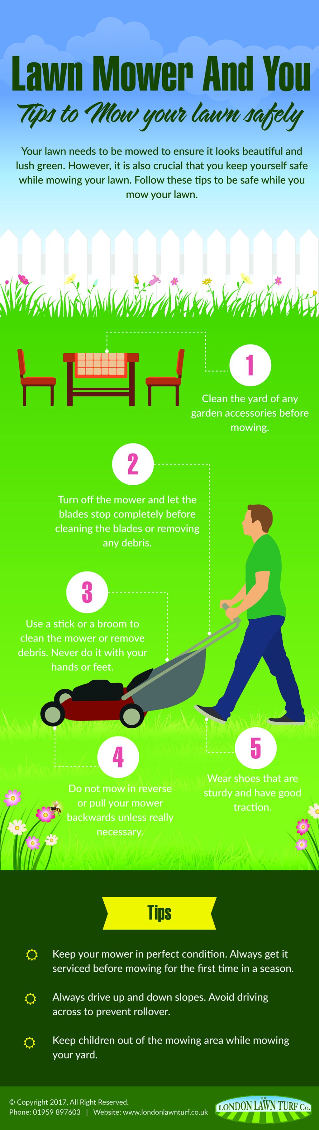 Lawn Mower and you - Tips to Mow Your Lawn Safely (Infographic ...