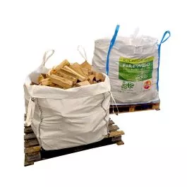 Kiln Dried Logs Firewood Bulk Bag 0.6m3 (25cm) | London Lawn Turf Company